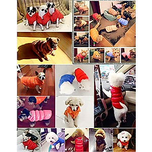 PAWSINSIDE Dog Warm Fleece Vest Coat Pet Cold Weather Quilted Coats Puffer Jacket Clothes for Cats and Small Dogs (Pink, X-Large)