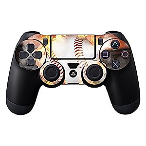 MightySkins Skin Compatible with Sony PS4 Controller - Fastball | Protective, Durable, and Unique Vinyl Decal wrap Cover | Easy to Apply, Remove, and Change Styles | Made in The USA