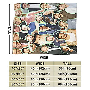 Blanket Alex Karev Justin Chambers Soft and Comfortable Warm Fleece Blanket for Sofa, Office Bed car Camp Couch Cozy Plush Throw Blankets Beach Blankets