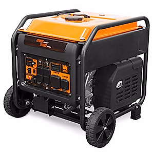 WEN GN875i RV/Transfer-Switch-Ready 8750-Watt Electric Start Open Frame Inverter Generator, Black