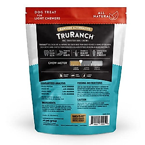 TRURANCH All-Natural Rawhide Alternative Dog Treats, 5" Sticks (Beef), with Hydrolyzed Collagen 50% Protein, Healthy Treats, Limited Ingredients Dog Chew, for Small, Medium, and Large Dogs