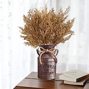 Gold Antlers Grass Artificial Plants Christmas Decoration, Faux Golden Twig Branches Plastic Fake Branch Plant for Xmas Party Home Garden Indoor Outdoor Wedding Table Centerpiece DIY Decor - 3 Pack