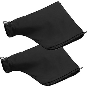 2pcs Dust Bag for Miter Saw, Model 255 Black Dust Collection Bags, Adjustable Outlet with Zipper for Miter Saw, Tank Belt Sander, Table Saw, Edge Planer, Diagonal Saw, 2 Pack