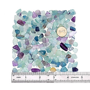 WAYBER Decorative Crystal Pebbles, 1 Lb/460g (Fill 0.9 Cup) Natural Quartz Stones Aquarium Gravel Sea Glass Rock Sand for Fish Turtle Tank/Air Plants Decoration