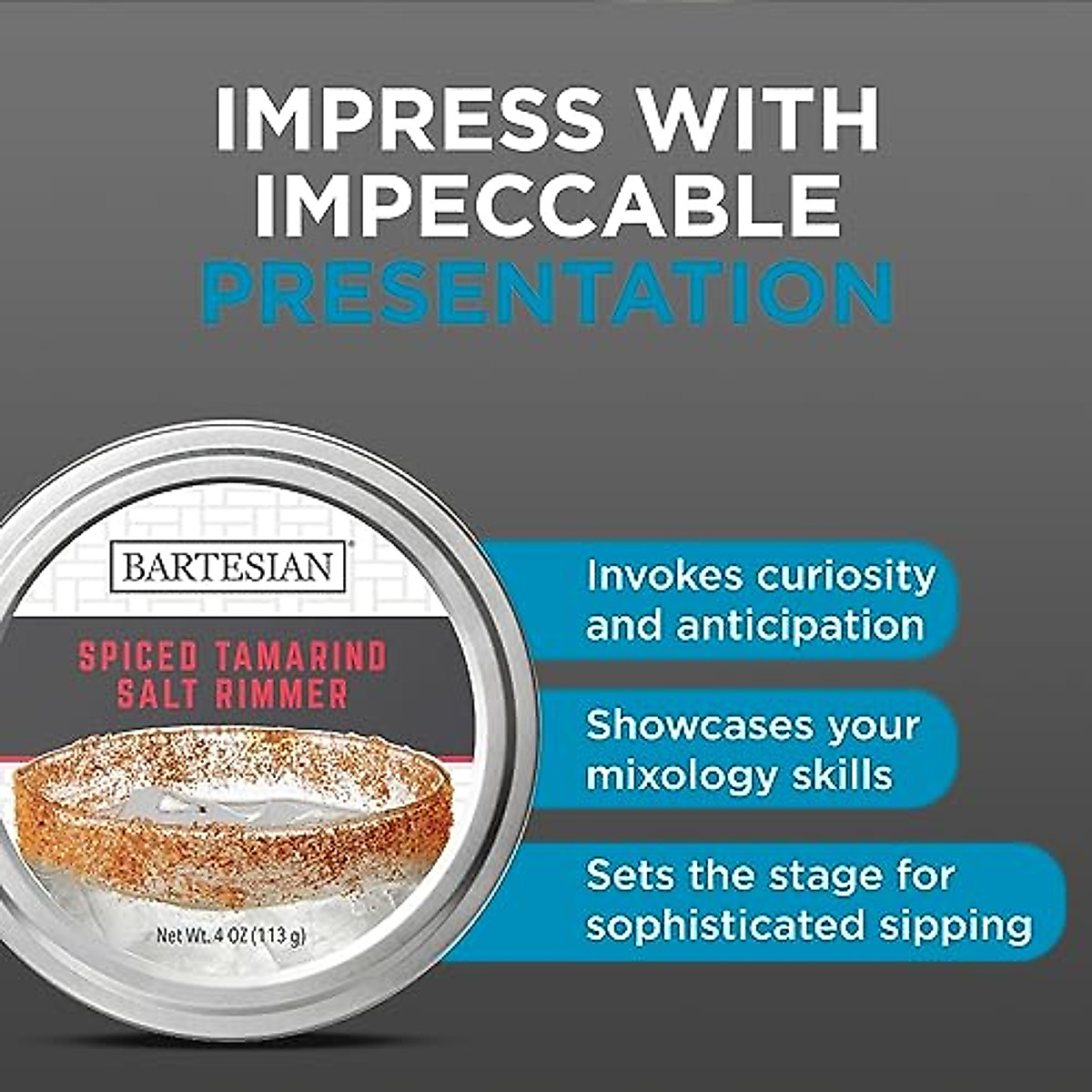 Bartesian Triple Berry Sugar Cocktail Glass Rimmer - Cocktails Glasses Sweet Rimming Garnish for Bar Drink Lemon Drop, Margaritas, Gimlets, Cosmopolitan - Home Bartending Mixology Supplies