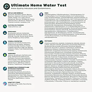 Ultimate Home Water Test Kit for Drinking Water | Tests for 250+ Parameters Like Lead, Bacteria, and VOCs | EPA Certified Well or Tap Water Test