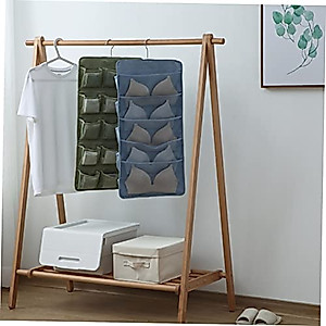 Cabilock Storage Bag Organizer Pocketbooks Hanging Garment Bag Bra Hanging Pockets Wall Hanging Storage Pouches Hanging Underwear Organizer Underwear Storage Bag Wardrobe Underwear Bag Bra
