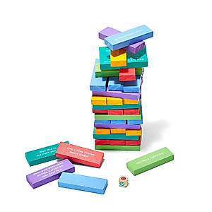 Two's Company All Fun and Game 48-Piece Tumbling Blocks Activity Game Set