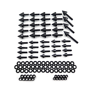 HTTMT MT215-008- Black Spike Fairing Bolts Compatible with 1999-2000 CBR 600 F4 2001-2007 Cbr600 F4I