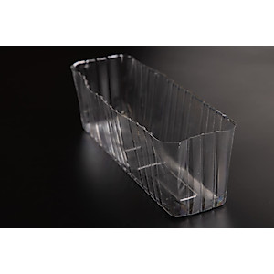 Plastic Liners for Wood Boxes (10.5”x 3” x 3.5”) Clear Plastic Liners for Planters l Plastic Liner Inserts for Planters (Sell in Pack of 12) (to fit12 Planter) (L120404)