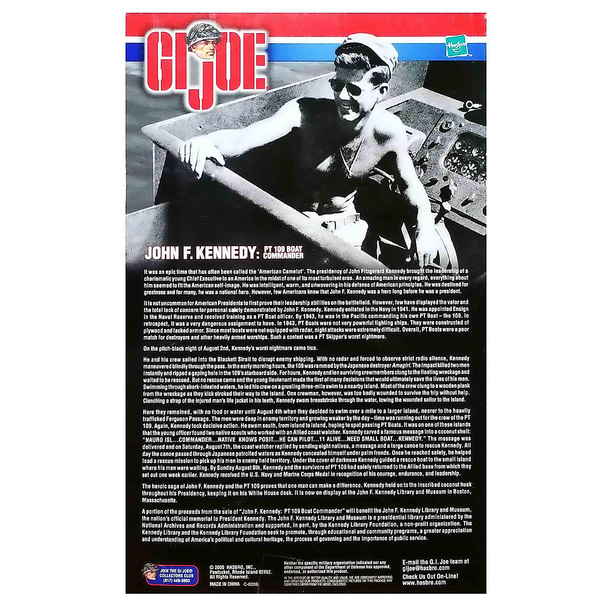 G.I. Joe John F. Kennedy PT Boat Commander 12 Inch Action Figure