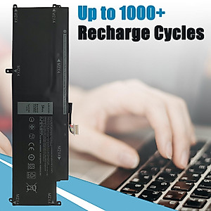 LAQUEENA XCNR3 Laptop Replacement Battery for Dell Latitude 13 7370 Ultrabook Series 0XCNR3 WY7CG MH25J 7.6V 34WH/4250MAH 4-Cell