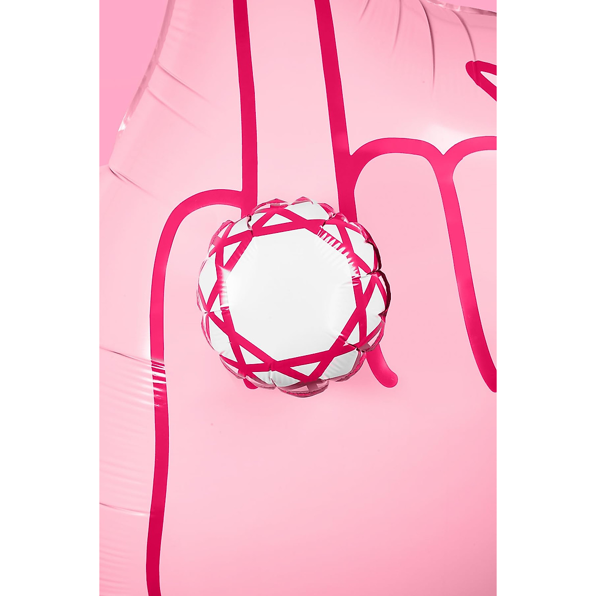 xo, Fetti Bachelorette Party Decorations 3D Ring Finger Balloon - 1 pc, 40 inch, XL | Bride to Be, Engagement Party Supplies, Bridesmaid Favor, Bridal Photo Booth