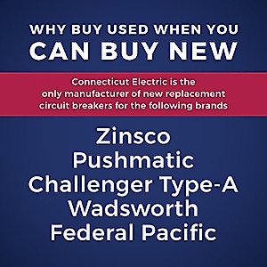 UBIF0220N-New Federal Pacific Electric Stab-Lok NC220 Replacement. Two Pole 20 Amp Thin Series Manufactured by Connecticut Electric