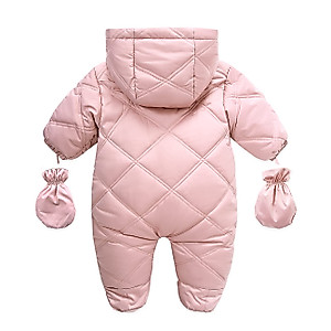 Tumaron Baby Girl Snowsuit Infant Winter Boy Clothes 6-9-12 Months Toddler Warm Jacket
