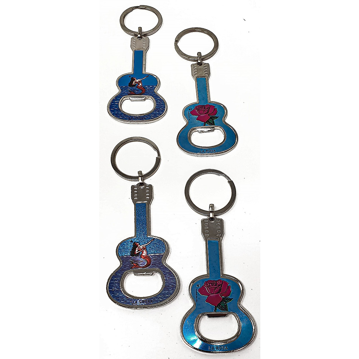 Arimex Mexican Loteria Guitar Keychain bottle opener party favor 12 pcs Assorted fun Mexican party favor For Cinco de mayo, Fiestas, Birthday Parties Bodas Quinceaneras Recuerdo Mexican novelty gifts