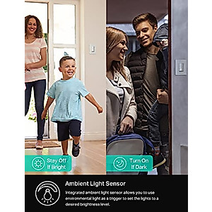 Kasa Smart Motion Sensor Switch, Dimmer Light Switch, Single Pole, Needs Neutral Wire, 2.4GHz Wi-Fi, Compatible with Alexa & Google Assistant, UL Certified, No Hub Required(ES20MP2) White 2-Pack
