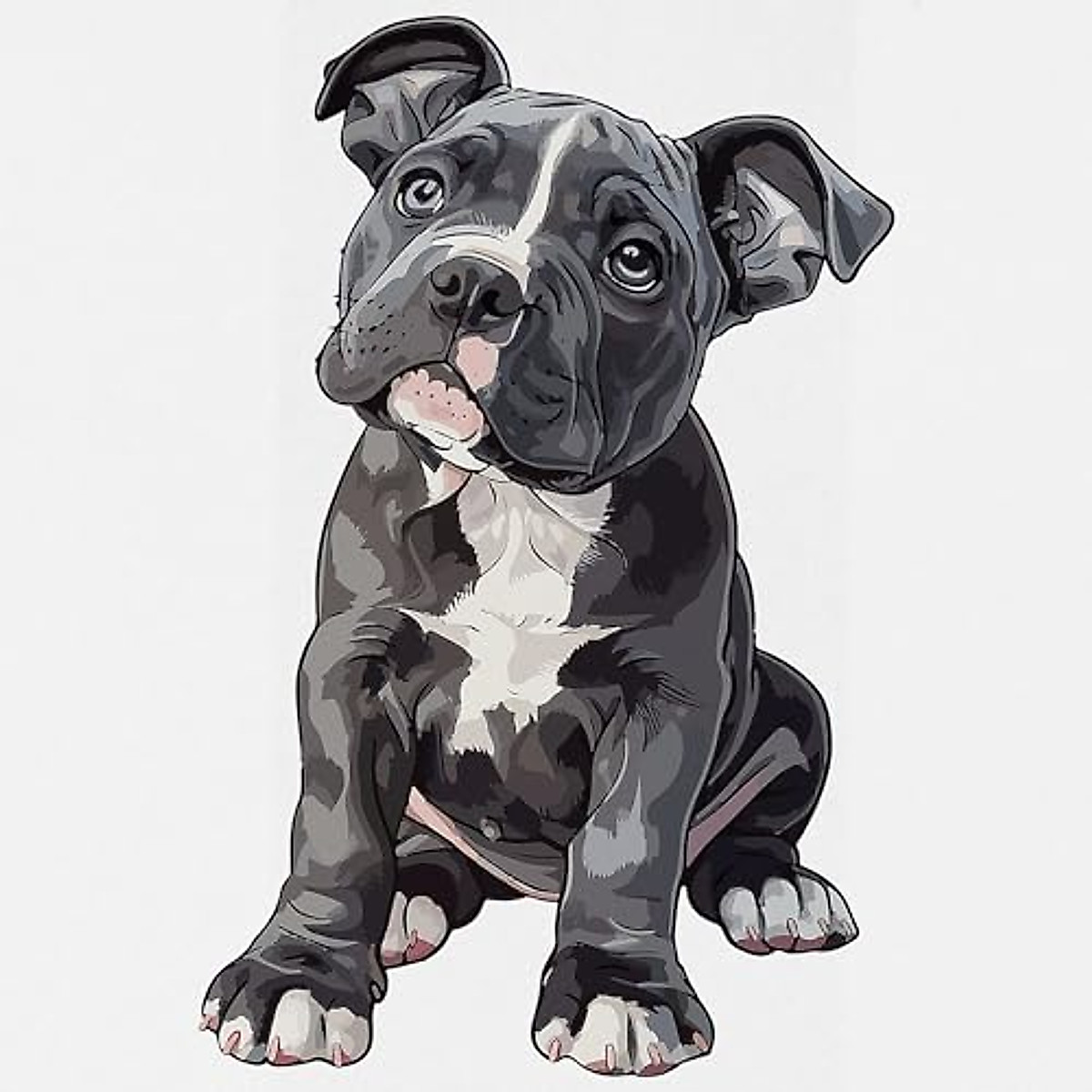 CafePress American Bully Puppy Insulated Wine Tumbler 12 oz