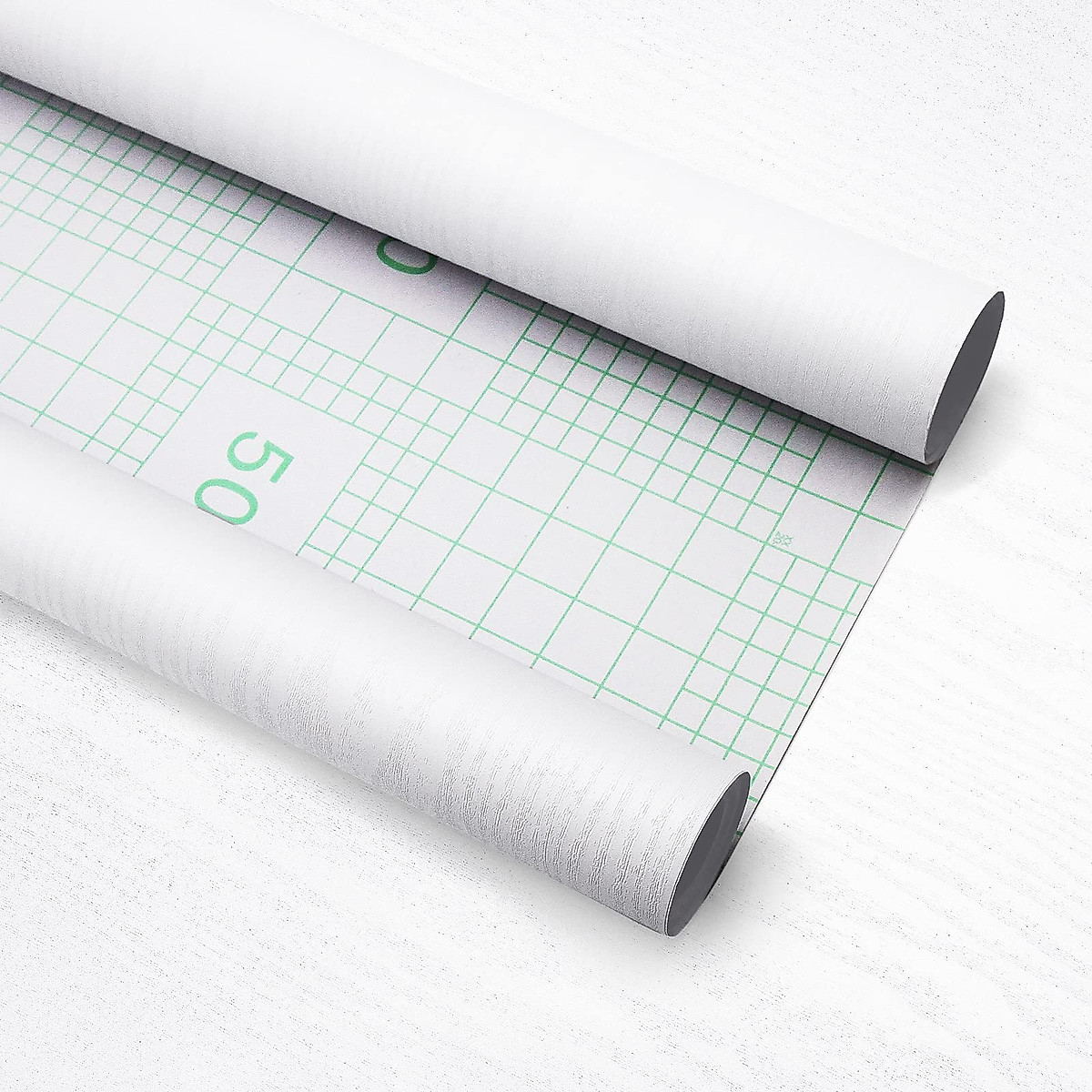 seonta White Contact Paper 16"x118" Wood Peel and Stick Wallpaper Waterproof Removable Self Adhesive Wall Paper Sticker Cover Wood Vinyl Wrap for Countertop Desk Table Cabinets