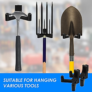 FALESOUL 5 Pcs Tool Hook Compatible with Lifetime Shed Accessories Shed Organization for Shovels Rakes Knives Scissors Power Tools, NOT Work on Any Sheds with Horizontal Siding