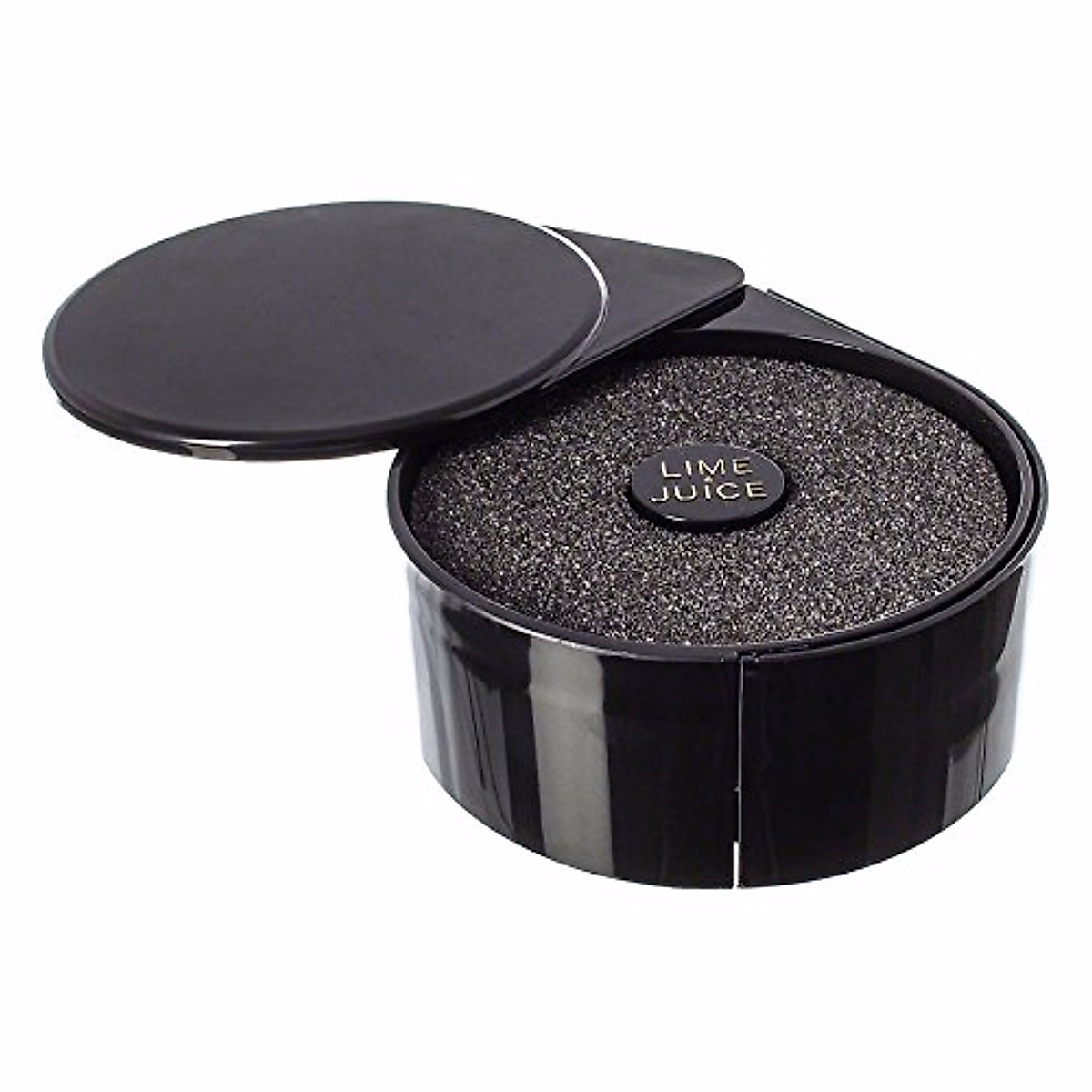 Greenco 3 Tier Bar Glass Rimmer Dish Set for Margarita Drink and Cocktail, Margarita Salt Rimmer, Black | Great For Cocktails Glasses | Bar Accessories | Bartending Supplies