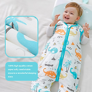 Mosebears Baby Sleep Sack with Feet，Baby Winter Sleep Sack for Toddler Thicken 2.5 TOG (3-4T Years, Baby height 38-42 inches)
