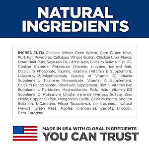 Hill's Science Diet Urinary Hairball Control, Adult 1-6, Urinary Track Health & Hairball Control Support, Dry Cat Food, Chicken Recipe, 3.5 lb Bag