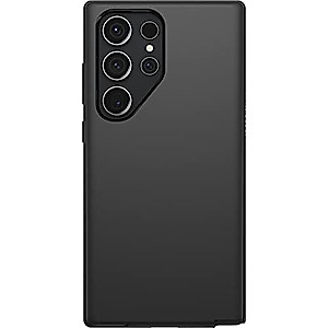 OtterBox Galaxy S23 Ultra Symmetry Series Case - BLACK, ultra-sleek, wireless charging compatible, raised edges protect camera & screen