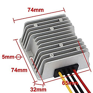 uxcell DC 48V to DC 24V 10A 240W Waterproof Power Supply Module Voltage Converter Regulator Transformer