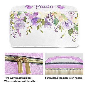 zaaprintblanket Custom Beautiful Butterfly Floral Waterproof Diaper Bag Backpack with Name Personalized Baby Nappy Bags for Women Mommy Girl Gift