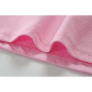 Toddler Girls T-Shirt Easter Gift - Bunny Eggs Baby Short Sleeve Bunny Tee Shirts Soft Summer Pink Cotton Tops 3T