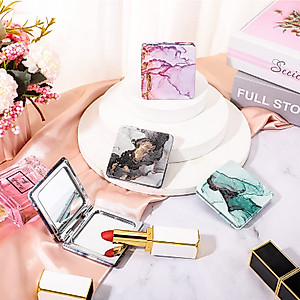 Cindeer Compact Mirror Bulk Small Purse Mirror Portable Pocket Hand Mirror Double Sided Magnifying Makeup Mirror Square with 2X 1x Magnification for Girls Woman Mother Travel(20 Pcs)