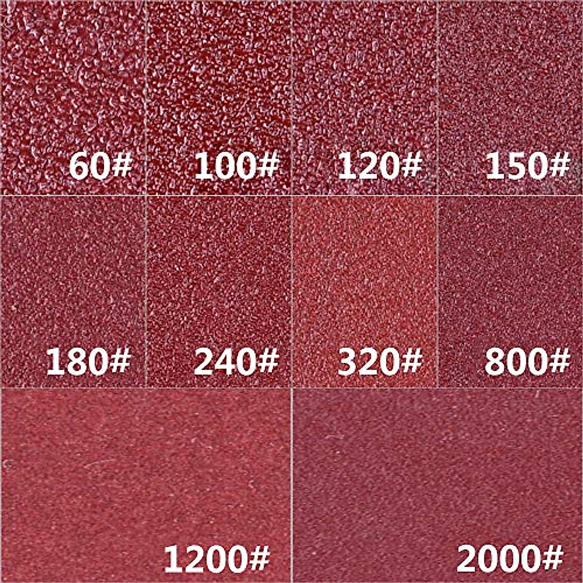 AxPower 100pcs 2 inch Sanding Discs Pad Kit for Drill Grinder Rotary Tools with Backer Plate 1/8" Shank Includes 60-2000 Grit Sandpapers