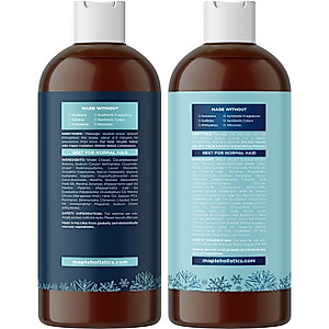 Sulfate Free Hard Water Shampoo and Conditioner - Hard Water Hair Treatments of Product and Minerals with Five Mint Essential Oils for Replenishing Hydration and Hair Shine - Paraben & Cruelty Free