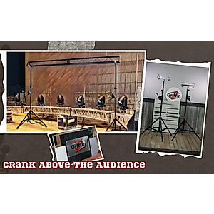 Light Trussing Stands by GRIFFIN | T Adapter DJ Booth Kit & Truss System for Lighting Cans & Speakers | Pro-Audio Stage Platform Hardware Mounting Package | PA Equipment Gear Holder | Live Music Gigs