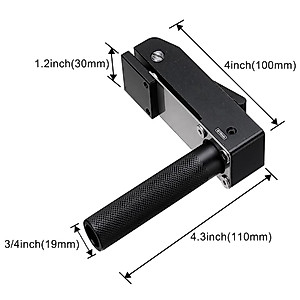 DDWT 2 Pack MFT Style Hold Down Clamp Bench Dog Clamp 3/4 Inch Dog Hole Clamp Woodworking Benchtop Quick Clamps Aluminum Alloy (19mm)