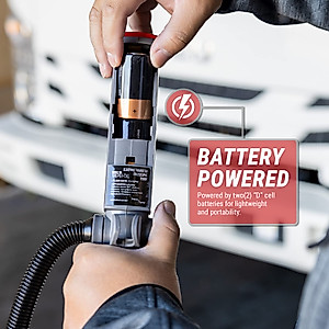 TeraPump TREP01-TXL E85 Electric Gas Transfer Pump - 2D Battery, 2.4 GPM, 10ft Hose with Quick Stop Flow Control for E15, Gas, Diesel, DEF