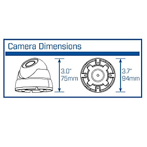 FLIR Digimerge C133EDR Outdoor Security Dome Camera, 2.1MP HD MPX Fixed, 3.6mm, 70ft Night Vision, Works with Lorex, Flir MPX DVR, White, 1 Pack (Camera Only)