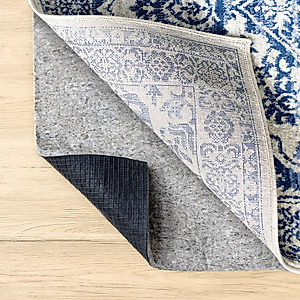RUGPADUSA - Dual Surface - 8'x10' - 3/8" Thick - Felt + Rubber - Enhanced Non-Slip Rug Pad - Adds Comfort and Protection - for Hard Surface Floors