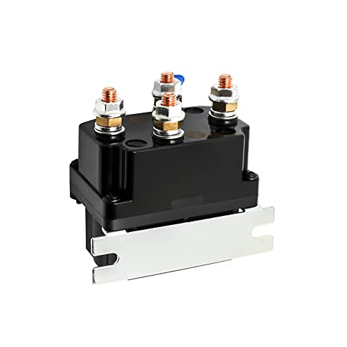 QWORK Solenoid Relay, 12V 250A Winch Relay Solenoid Replacement Contactor for 3000-5000lbs ATV UT Winch Control, 2 Pack