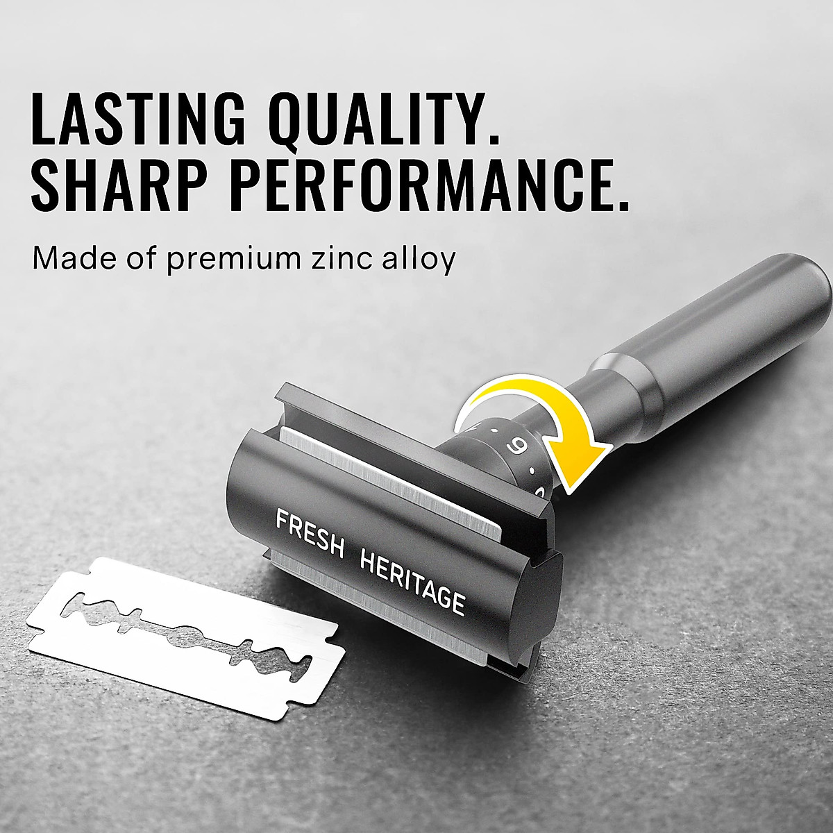 Safety Razor, Double Edge Razor - Adjustable Double Edge Safety Razor, Safety Razors for Men - Men's Safety Shaving Razors with 10 Stainless Steel Safety Razor Blade, Blades for Men, Gifts for Men