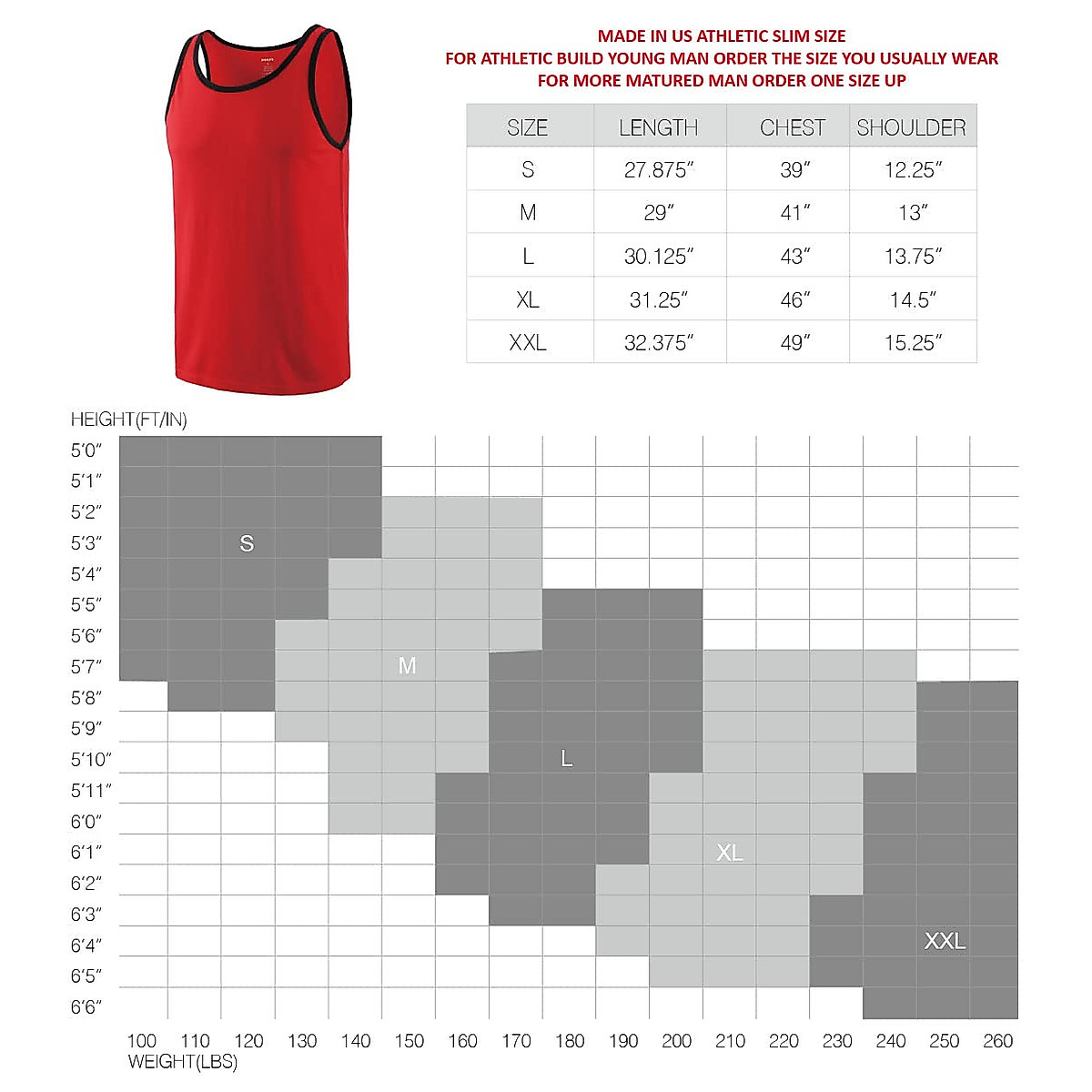 KNQR Men's Casual Retro Slim Fit Workout Gym Muscle Running Tank Top Undershirts Sleeveless Shirts H.Charcoal/Rusty L