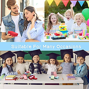 Batiyeer Jewelry Gift Boxes Set Empty Jewelry Boxes Small Gift Boxes for Jewelry Cardboard Boxes for Jewelry Packaging with Ribbon Bowknot for Anniversaries Weddings Birthday, 8 Colors (96 Pcs)