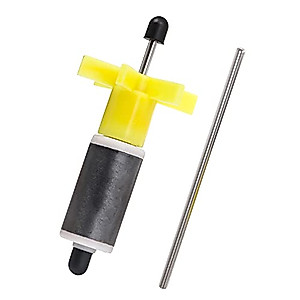 Submersible Pump Rotor Impeller with Shaft and Bearing Replacement Magnetic Filter 2.95" Shaft length Yellow