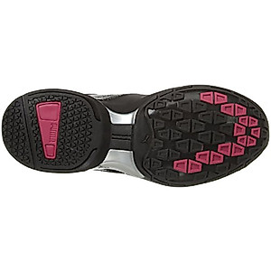 PUMA Women's 6 WN`S FM Shoes, Puma Black/Puma Silver/Beetroot Purple, 10 M