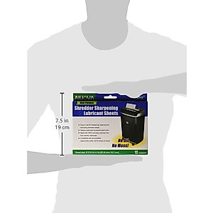 Nuova SP12 Shredder Sharpening & Lubricant Sheets, 12 Count