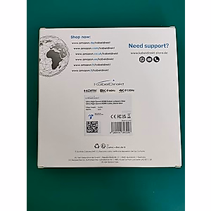 KabelDirekt – 8K HDMI Cable, HDMI 2.1 – 6ft – Certified HDMI Cable for PS5 and Xbox Series X/S – Developed in Germany (Ultra High Speed HDMI Cable for 8K@60Hz, PC/Console and Monitor/TV – Blue/Black)