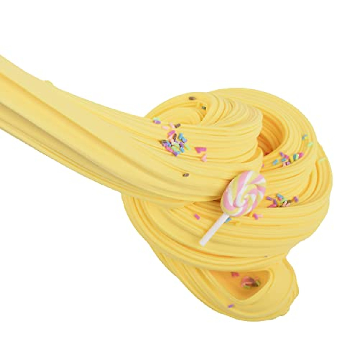 Lollypop Butter Slime, Yellow Scented Slime, Stress Relief Toy for Girls and Boys, for Kids Education, Party Favor, Super Soft and Non-Sticky(7oz 200ML)