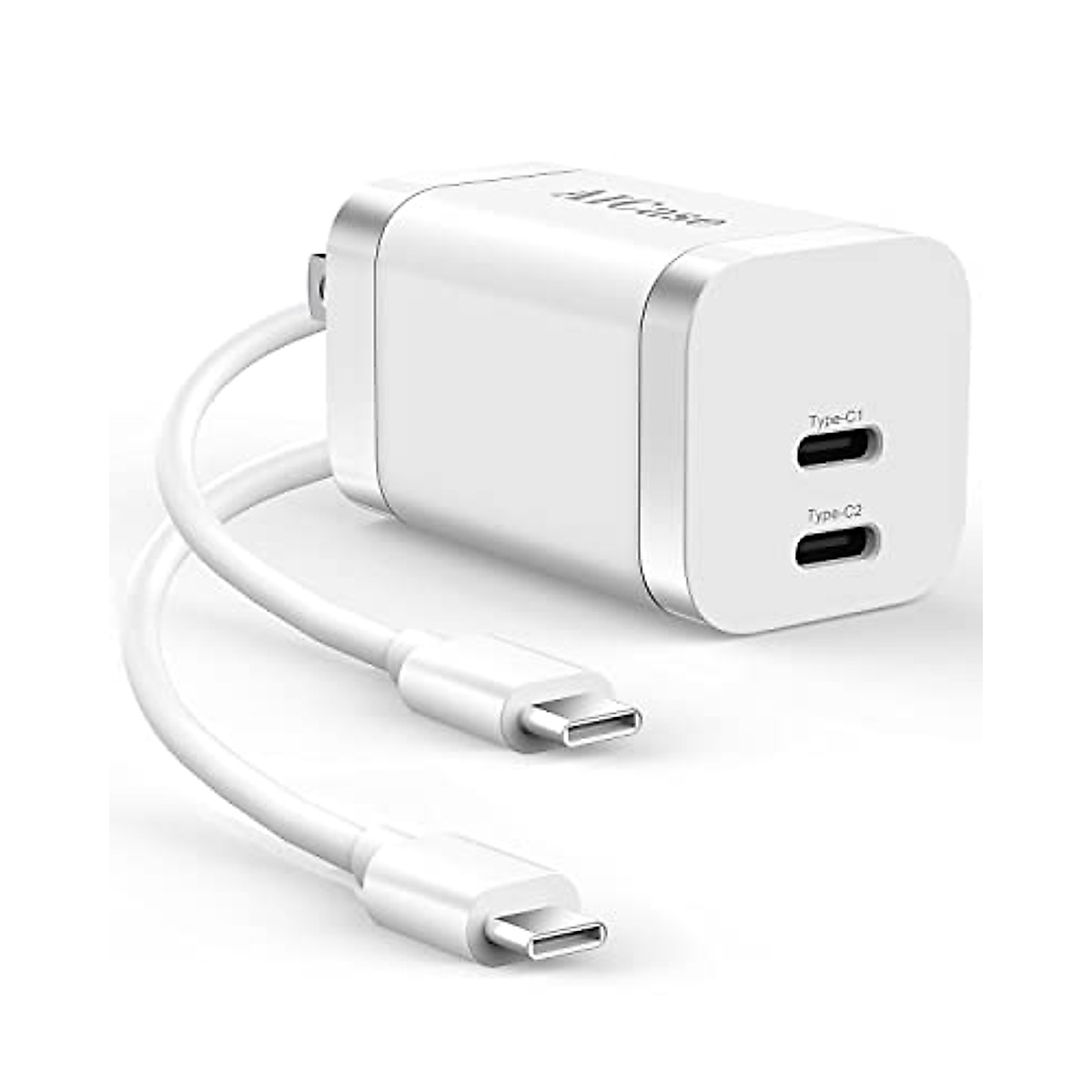 AICase 45W Super Fast USB-C Wall Charger,for Samsung Galaxy S22 Ultra,45 Watt Dual Type C Charging Block GaN Charger for Samsung S23/S22 Plus/S21/S20/Note 10/20/iPhone 14/iPad/MacBook