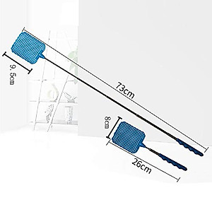 5 Pieces Fly Swatter Extendable Fly Swatter Telescopic Fly Swatter Manual Heavy Duty Plastic Flyswatter with Extendable Stainless Steel Handle, Multicolor